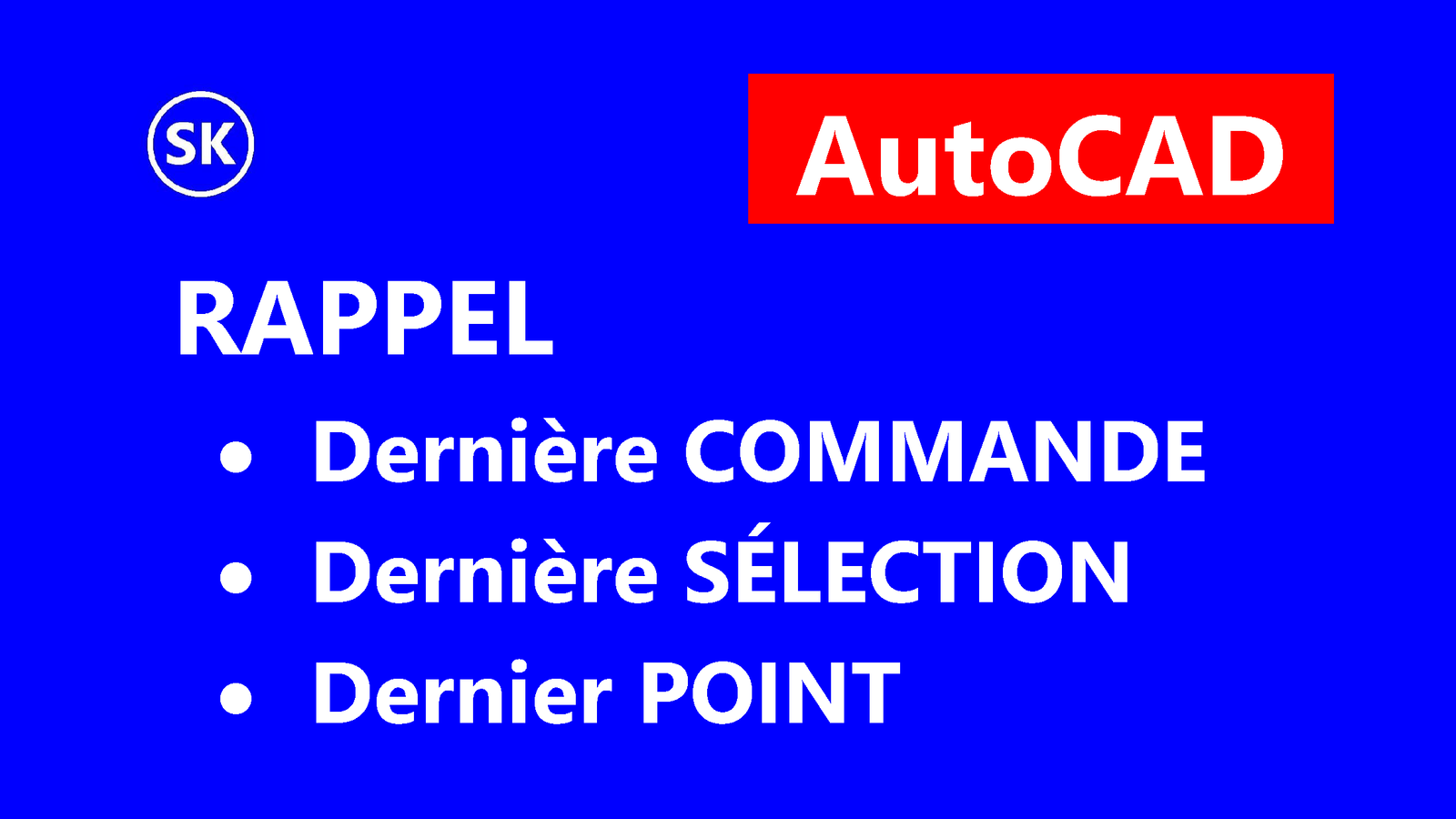 7.5. Rappel de commande, objets et point sélectionnés - Deezpro